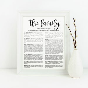 The Family A Proclamation to the World | Families Are Forever | Family ...