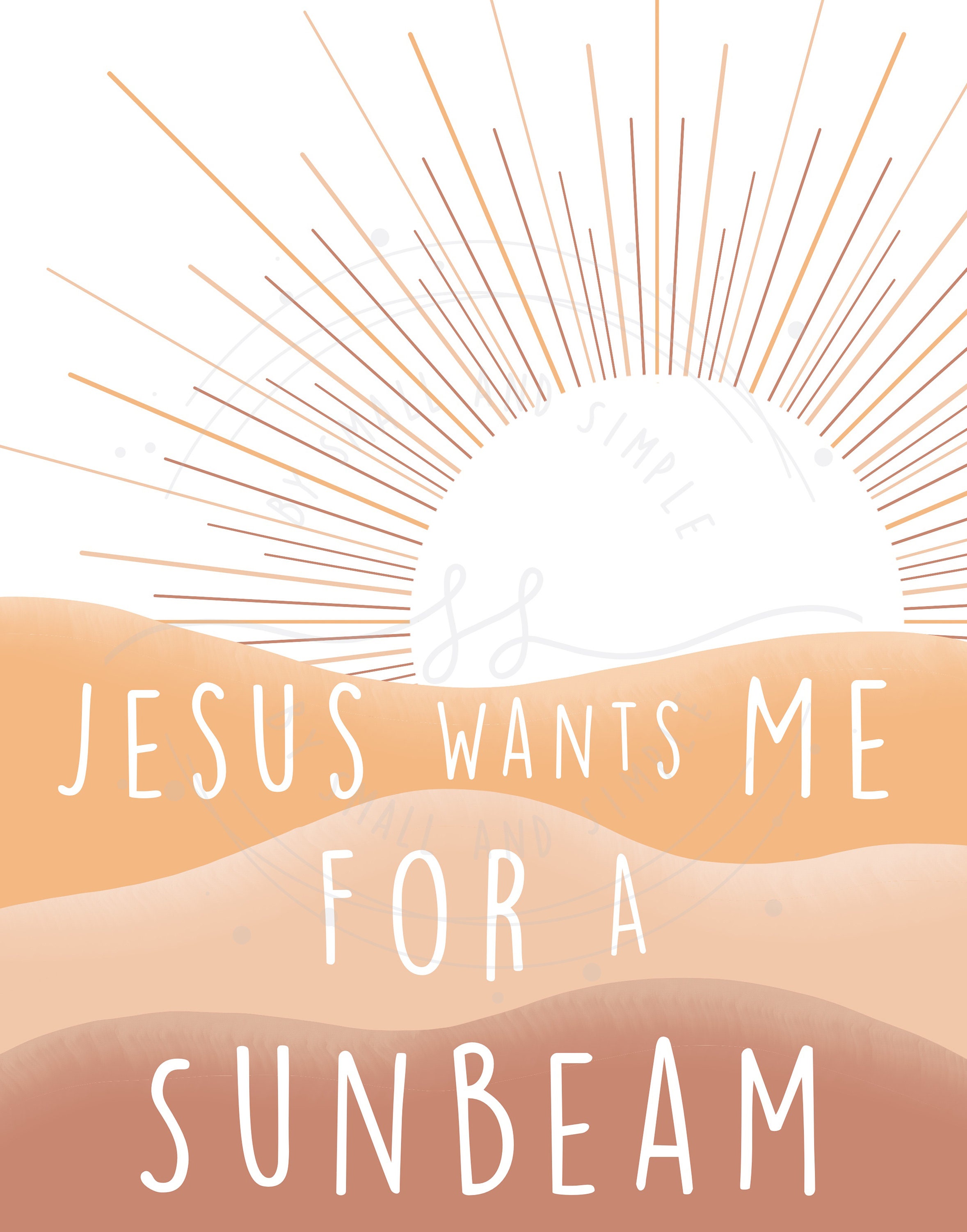 Sunbeam Quote Jesus wants me for a Sunbeam LDS Quote LDS | Etsy