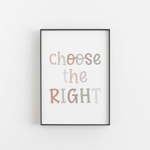 Choose the Right | LDS Quote | Lds Primary | Lds Primary Art | CTR | I ...