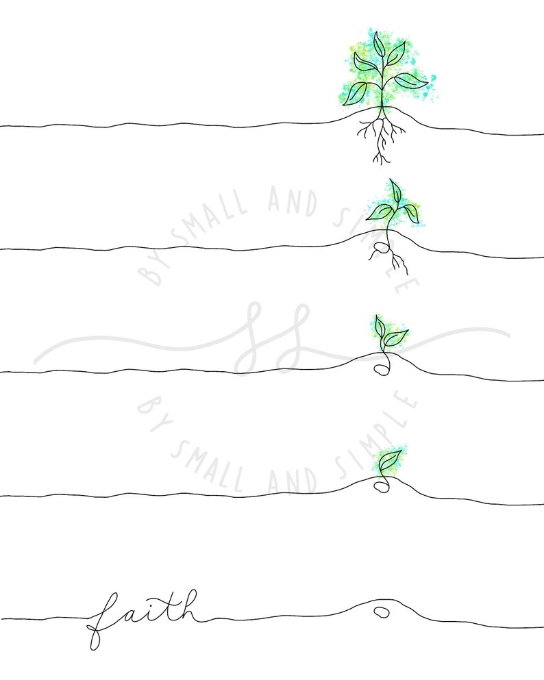 Faith is Like a Little Seed Faith Art Lds Quotes Book of - Etsy