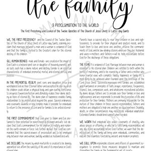 The Family A Proclamation to the World | Families Are Forever | Family ...