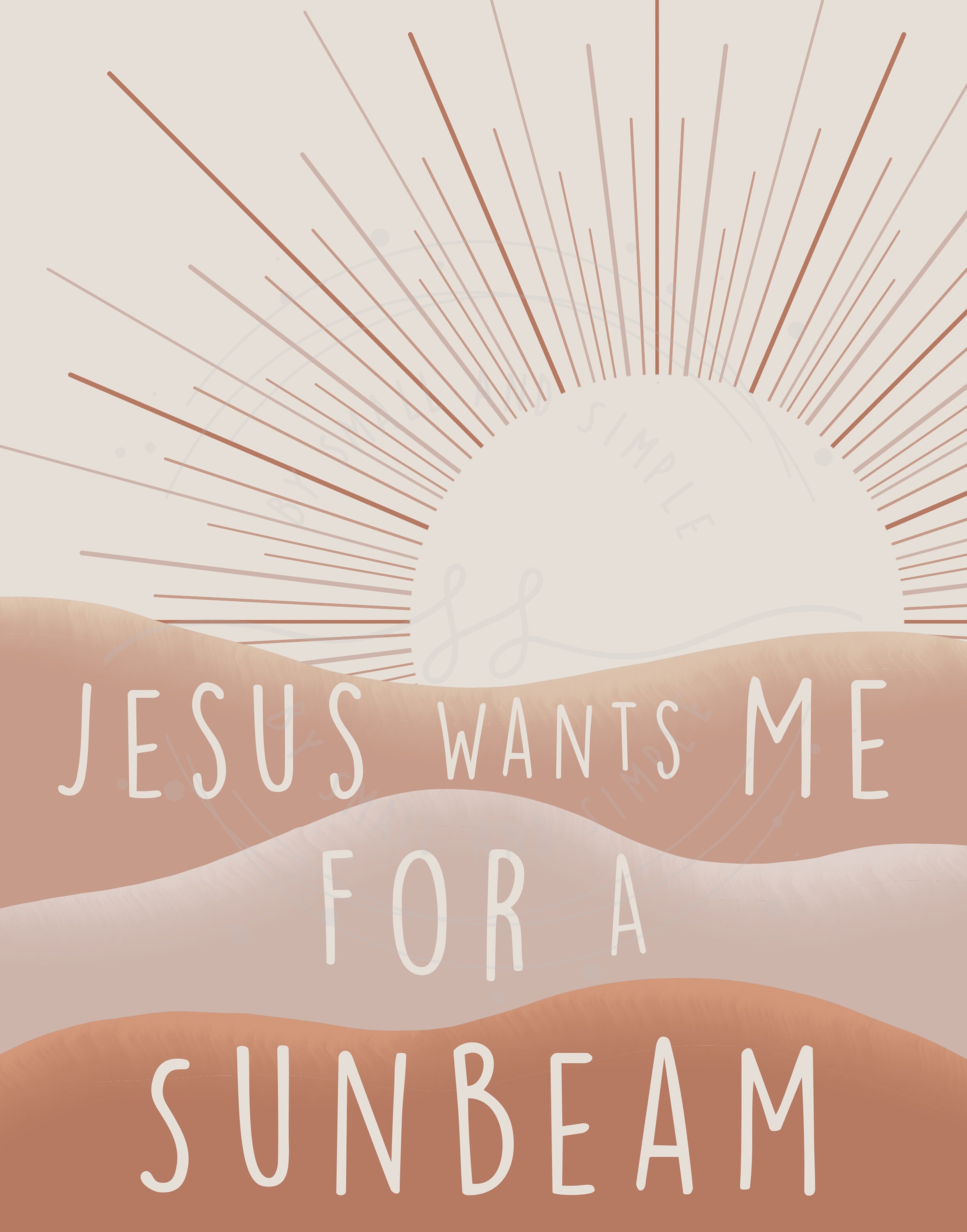 Sunbeam Quote Jesus wants me for a Sunbeam LDS Quote LDS | Etsy