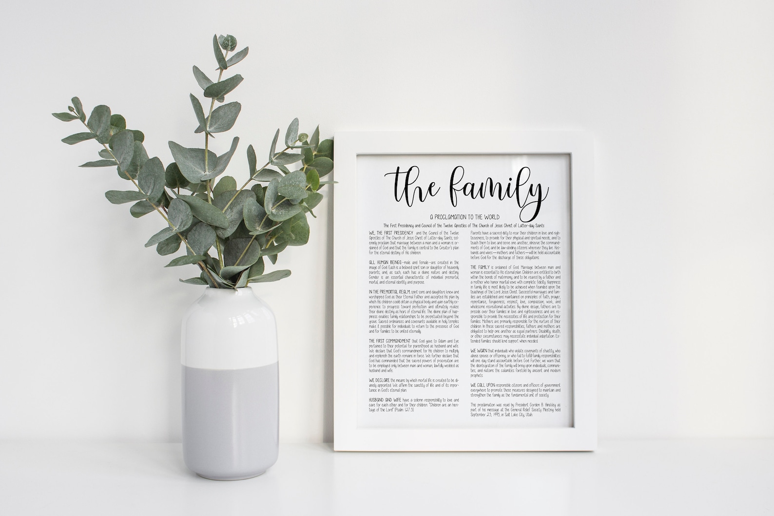 The Family A Proclamation to the World | Families Are Forever | Family ...