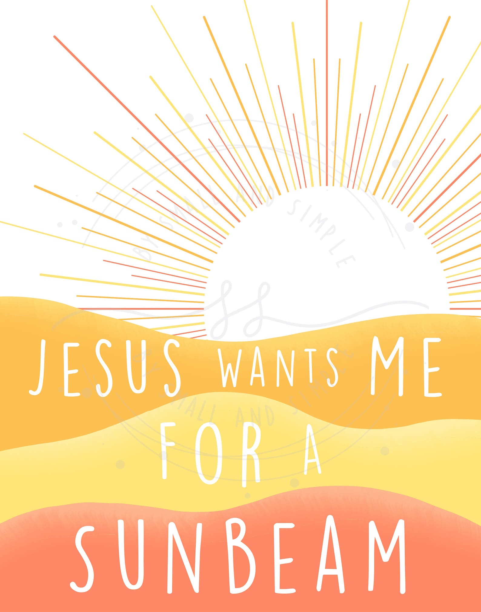 Sunbeam Quote Jesus Wants Me for a Sunbeam LDS Quote LDS - Etsy