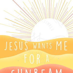 Sunbeam Quote | Jesus Wants Me for a Sunbeam | LDS Quote | LDS Primary ...