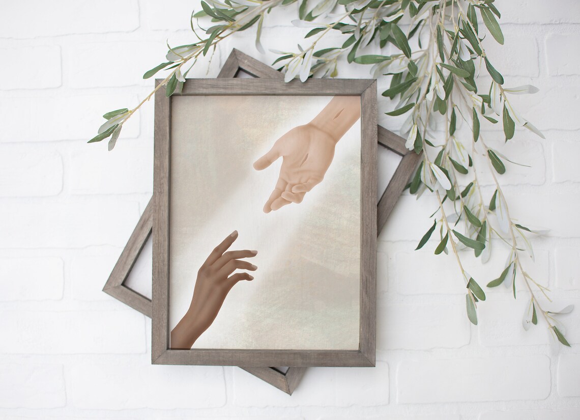 He Reaches My Reaching | Jesus Christ Hands | Jesus Painting | Peace in ...