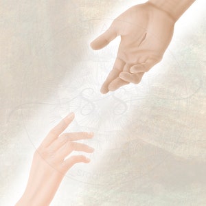 He Reaches My Reaching | Jesus Christ Hands | Jesus Painting | Peace in ...