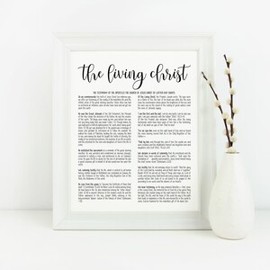 The Living Christ Printable | the Living Christ | Peace in Christ | LDS ...