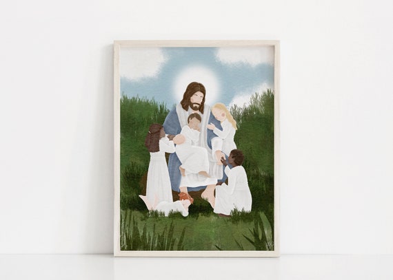 Jesus With Children Lds