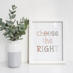 Choose the Right | LDS Quote | Lds Primary | Lds Primary Art | CTR | I ...
