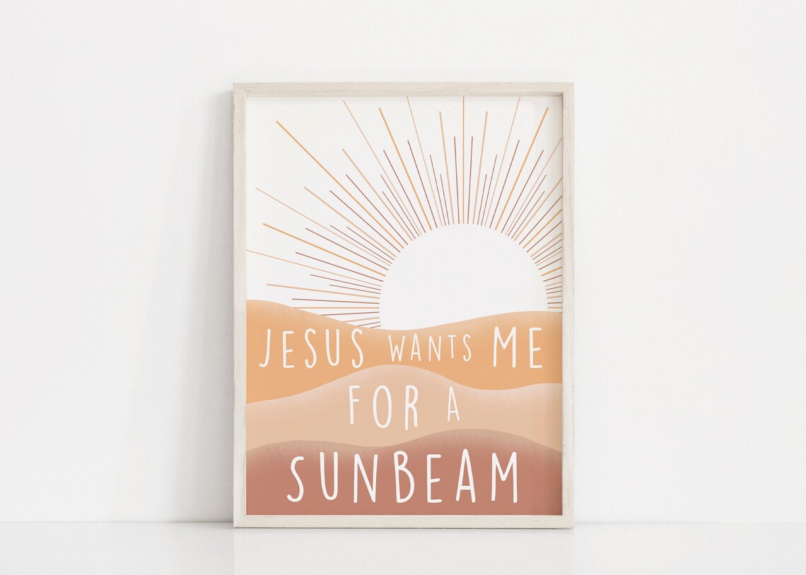 Sunbeam Quote Jesus wants me for a Sunbeam LDS Quote LDS | Etsy