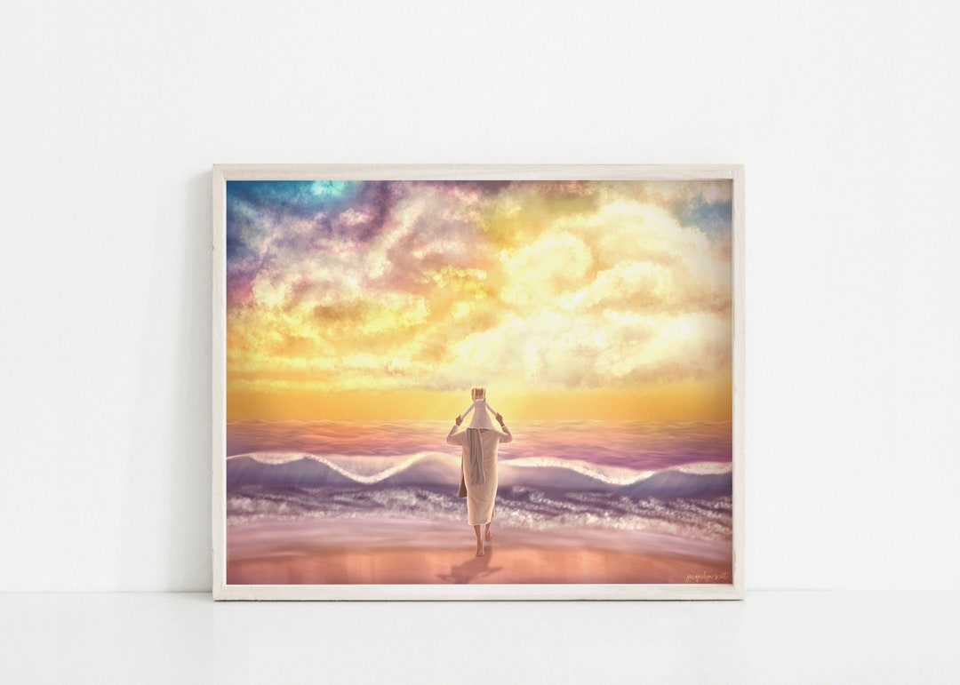 He Will Carry You | Jesus Painting | Come Follow Me | Jesus With ...