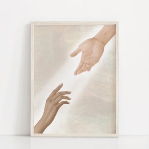 He Reaches My Reaching | Jesus Christ Hands | Jesus Painting | Peace in ...