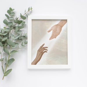 He Reaches My Reaching | Jesus Christ Hands | Jesus Painting | Peace in ...