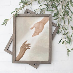 He Reaches My Reaching | Jesus Christ Hands | Jesus Painting | Peace in ...