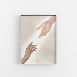 He Reaches My Reaching | Jesus Christ Hands | Jesus Painting | Peace in ...