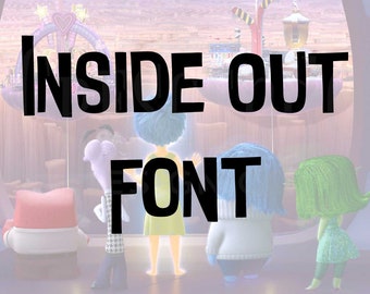 Inside Out Font - Etsy