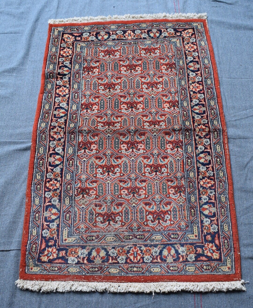 Afghan Handmade Rug, Vintage Afghan Rug, Ethnic Afghan Rug, High ...