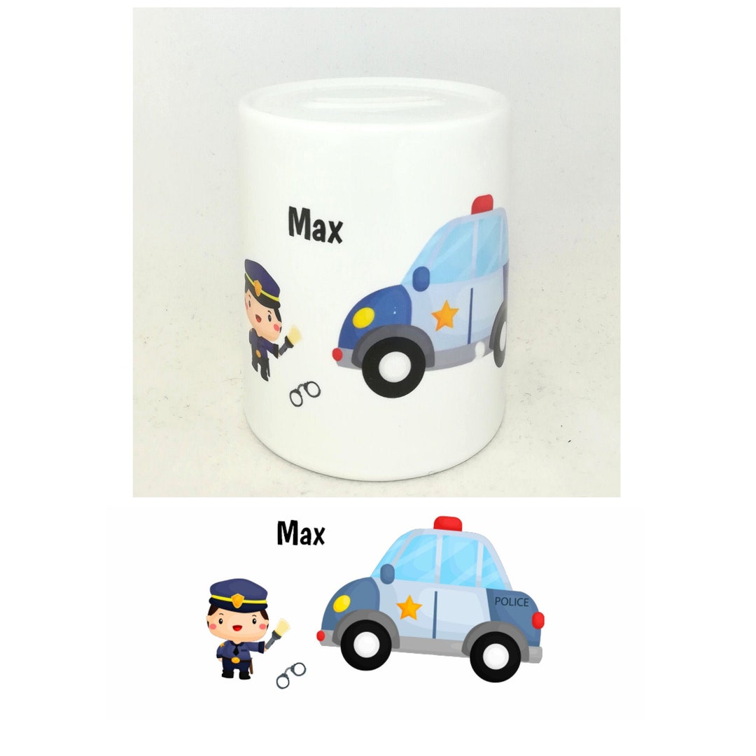 Police Money Box Personalized With Name - Etsy