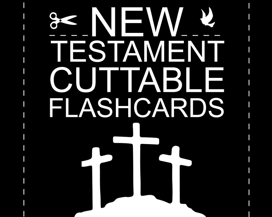 New Testament Cuttable Flashcards - Etsy