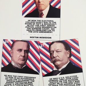 Printable USA Presidents Flashcards: Washington Through Biden | United ...