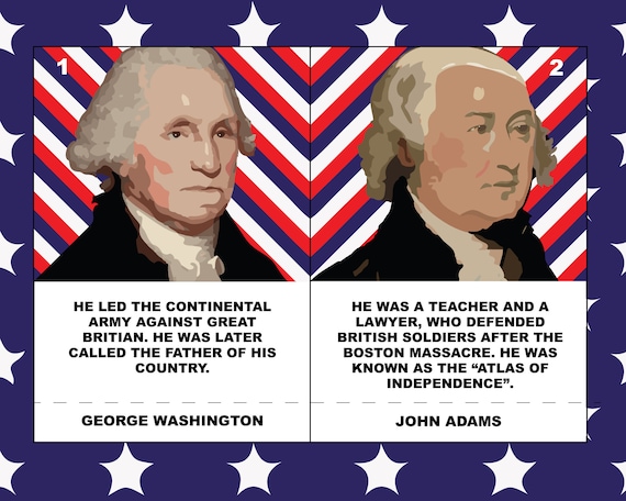 Printable USA Presidents Flashcards: Washington Through Biden | Etsy
