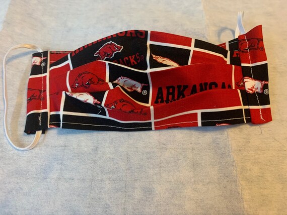 Arkansas Razorback Adult Face Mask With Filter Pocket | Etsy