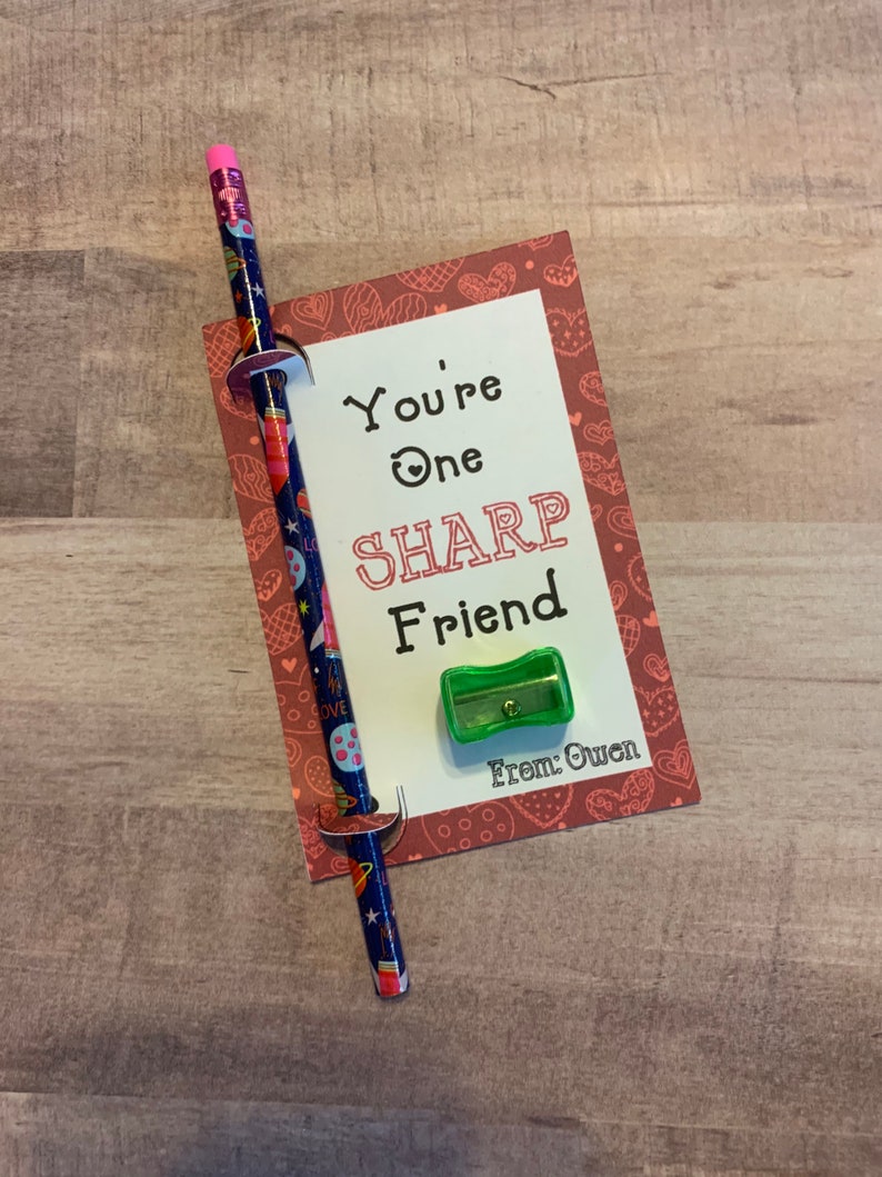 Printed Youre a Sharp Friend Valentine Cards Pencil and - Etsy