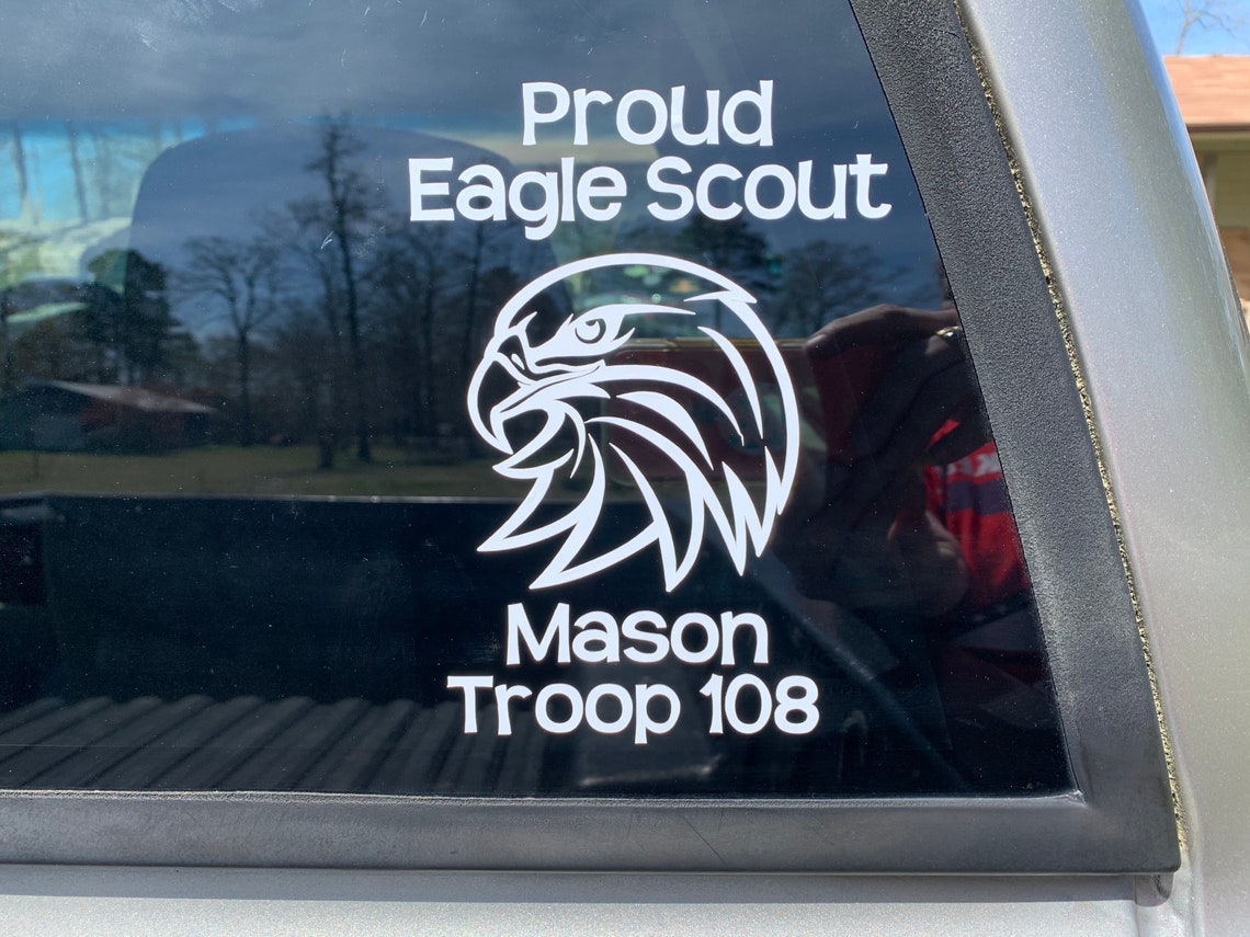 Personalized Eagle Scout Decal | Etsy