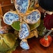 Oyster Shell Cross in Blue Grandeur Pattern - Etsy