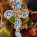 Oyster Shell Cross in Blue Grandeur Pattern - Etsy