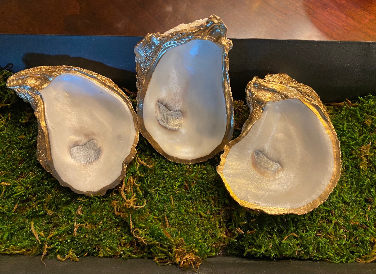 Natural Oyster Shell Trinket Dish - Etsy