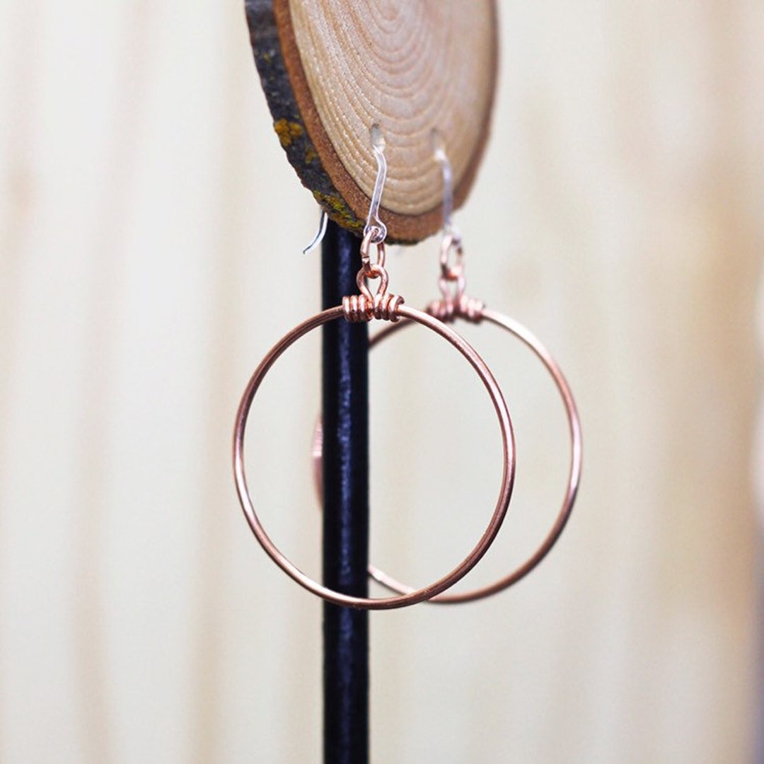 Plastic Hook, Dangle Drop, Copper, Rose-gold or Sterling Silver ...