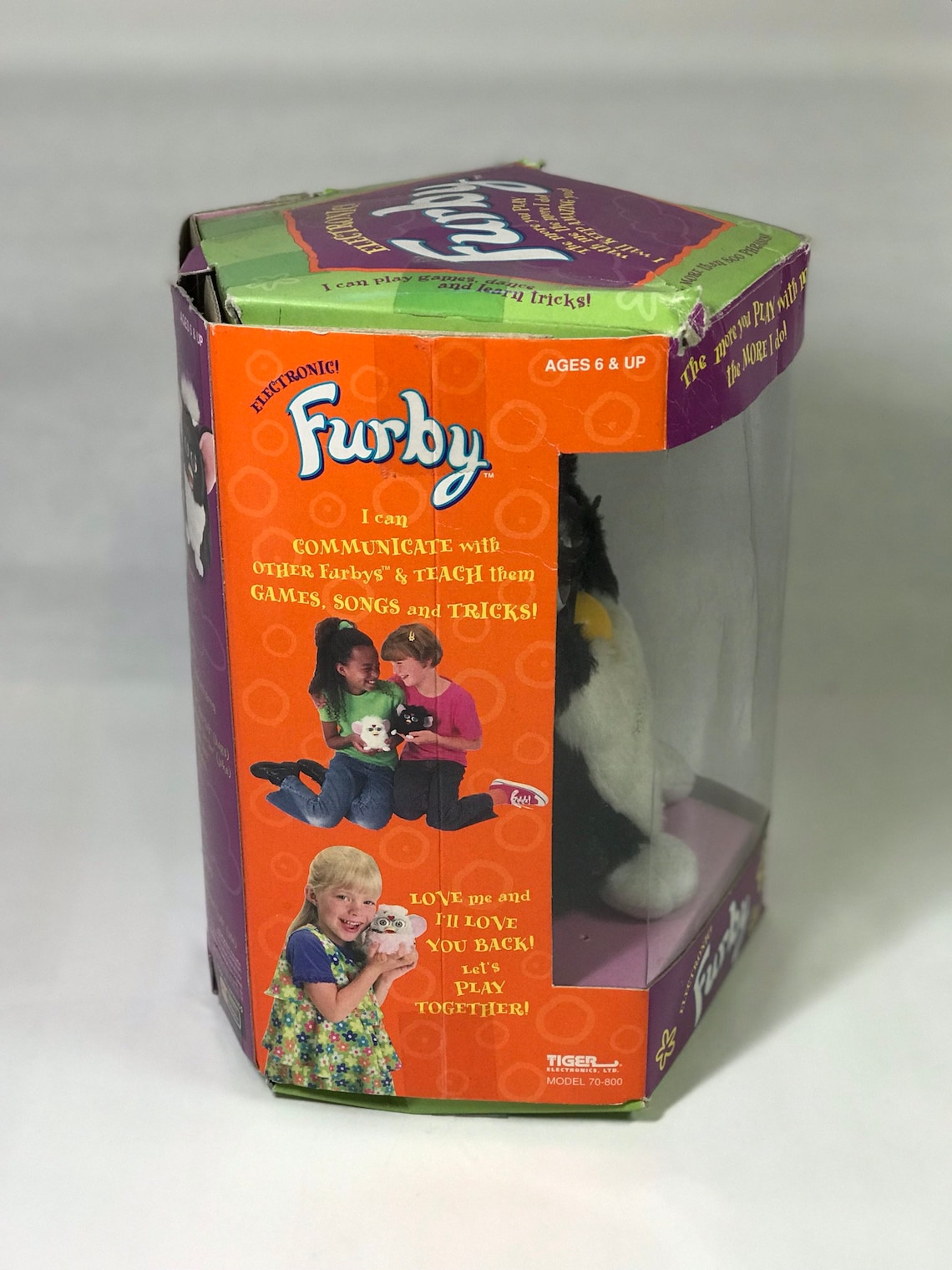 Original Rare Furby, First Edition NRFB in Box Rare Vintage 1998 Tiger ...