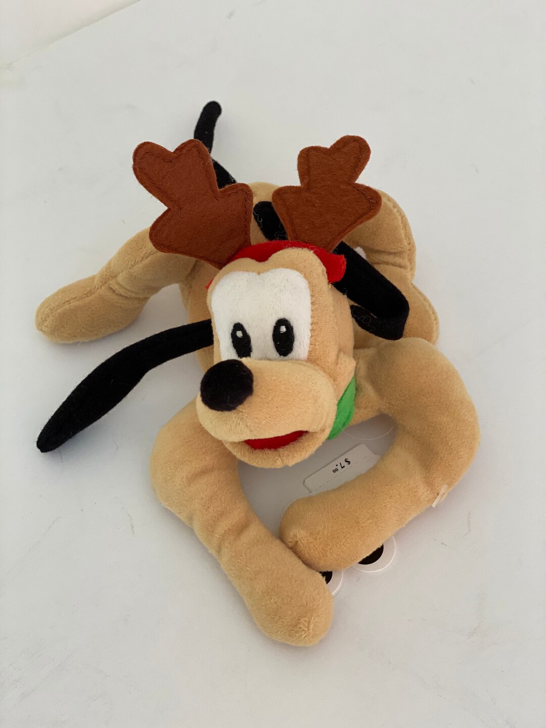 Pluto Reindeer Mouseketoys Bean Bag Plush Toy, Vintage, Disney, Never ...
