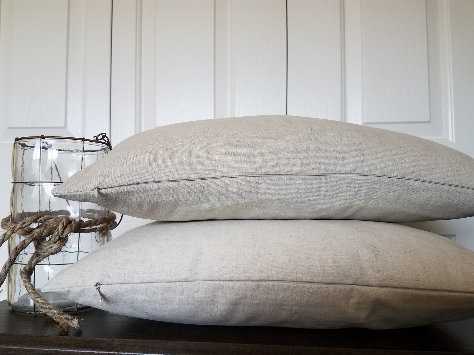 Solid Linen Pillow Covers Country Pillow Cover Farmhouse - Etsy