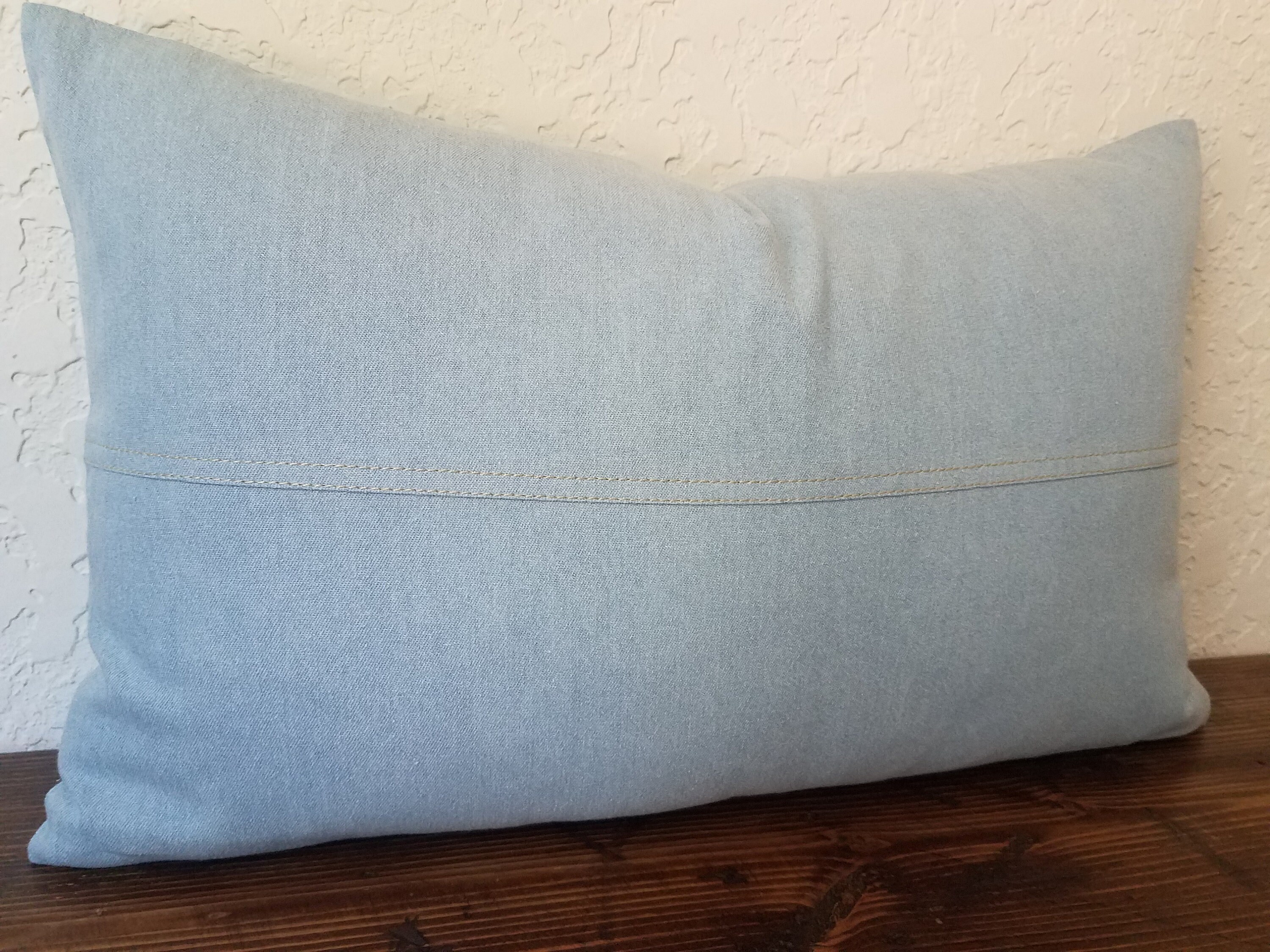 Denim Pillow Covers Denim Pillows Blue Denim Pillow Denim | Etsy
