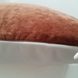 Copper Chenille Pillow Cover Copper Throw Pillow Chenille - Etsy