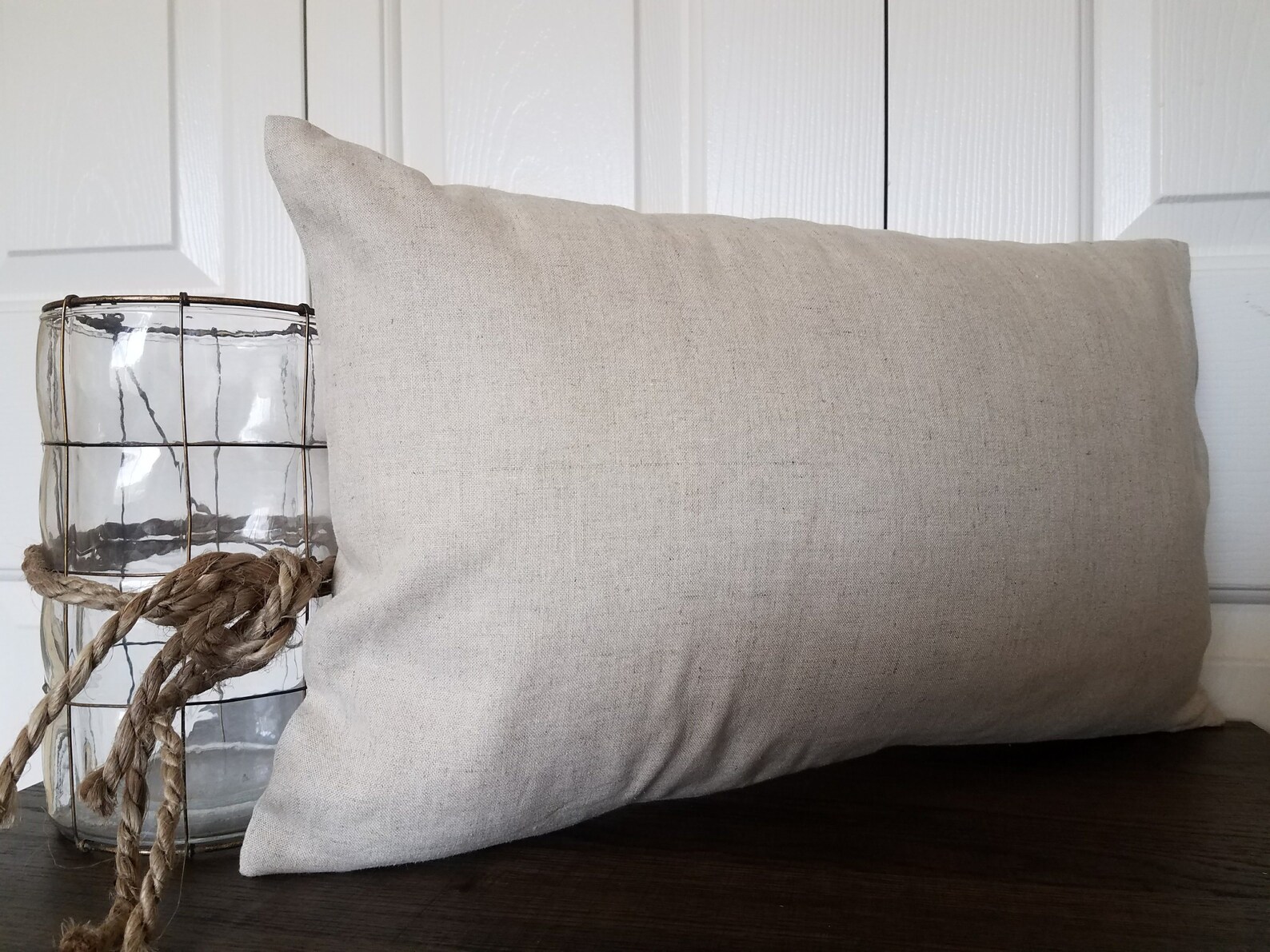 Solid Linen Pillow Covers Country Pillow Cover Farmhouse - Etsy