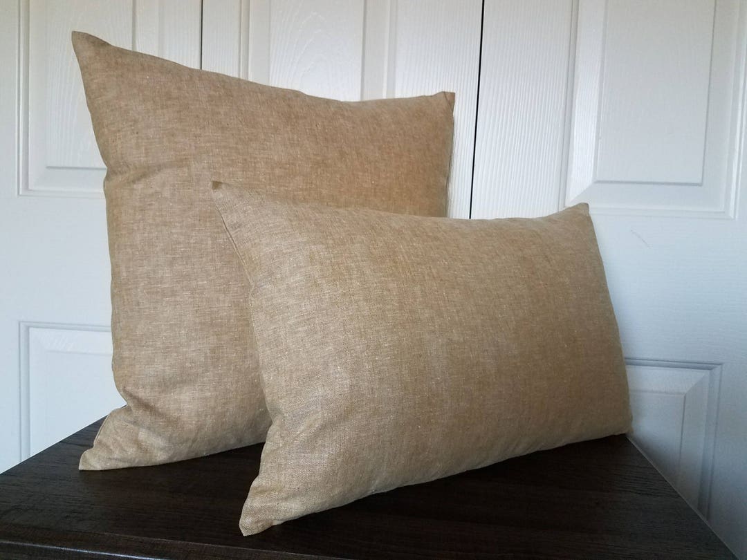 Set of 2 Decorative Linen Pillow Covers/throw Pillows/pillow Cover ...