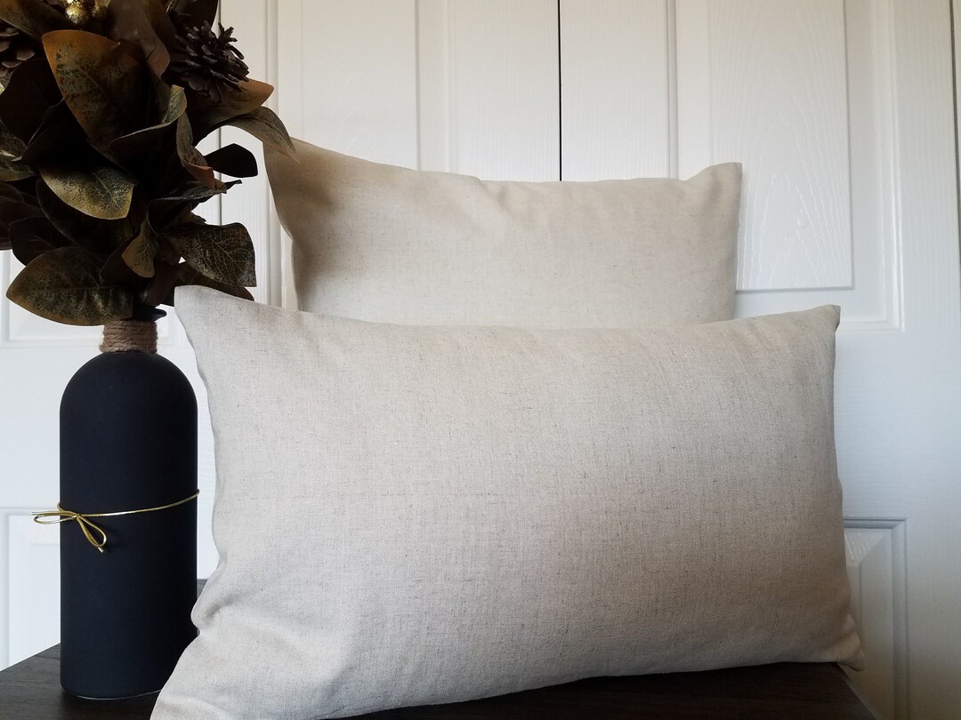 Solid Linen Pillow Covers, Country Pillow Cover, Farmhouse Pillows ...