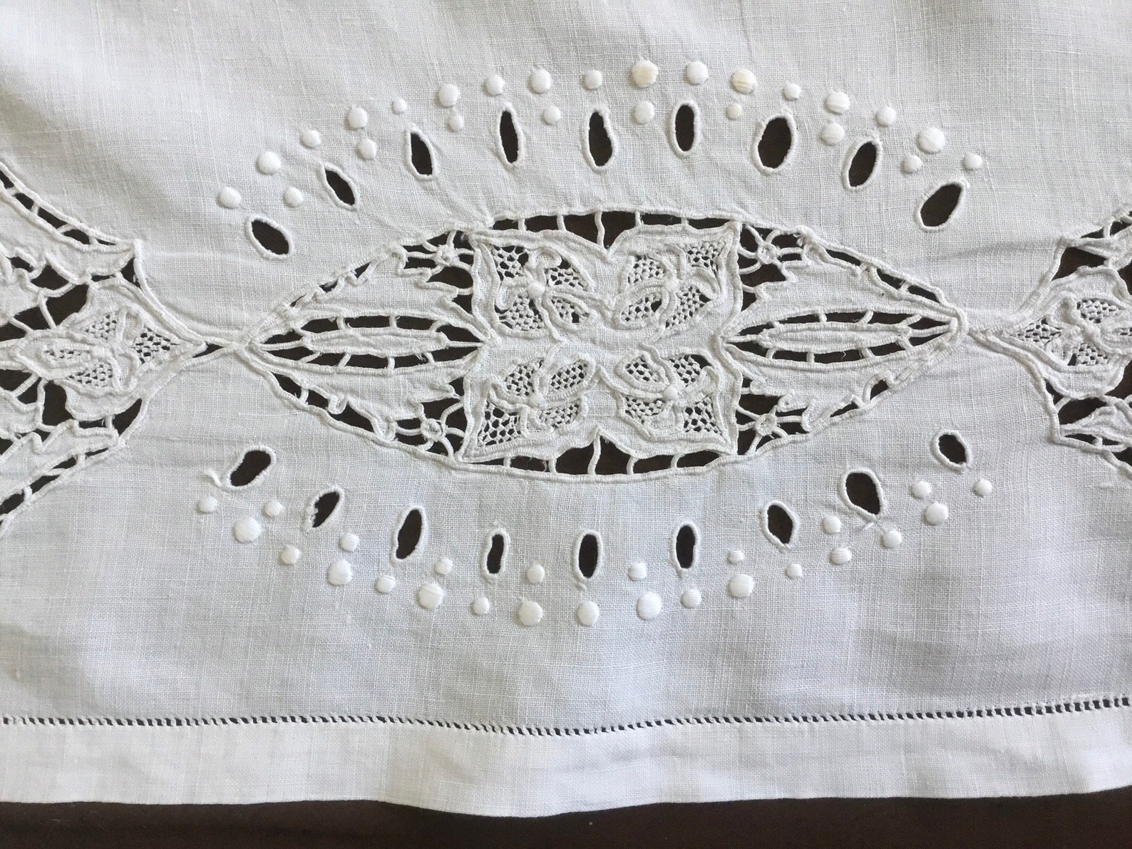 Chimney Rug Buffet Rug Special Antique Hand-embroidered Linen - Etsy
