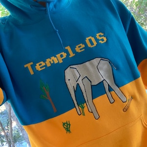 Cut&sew Templeos Realistic Elephant Hoodie - Etsy