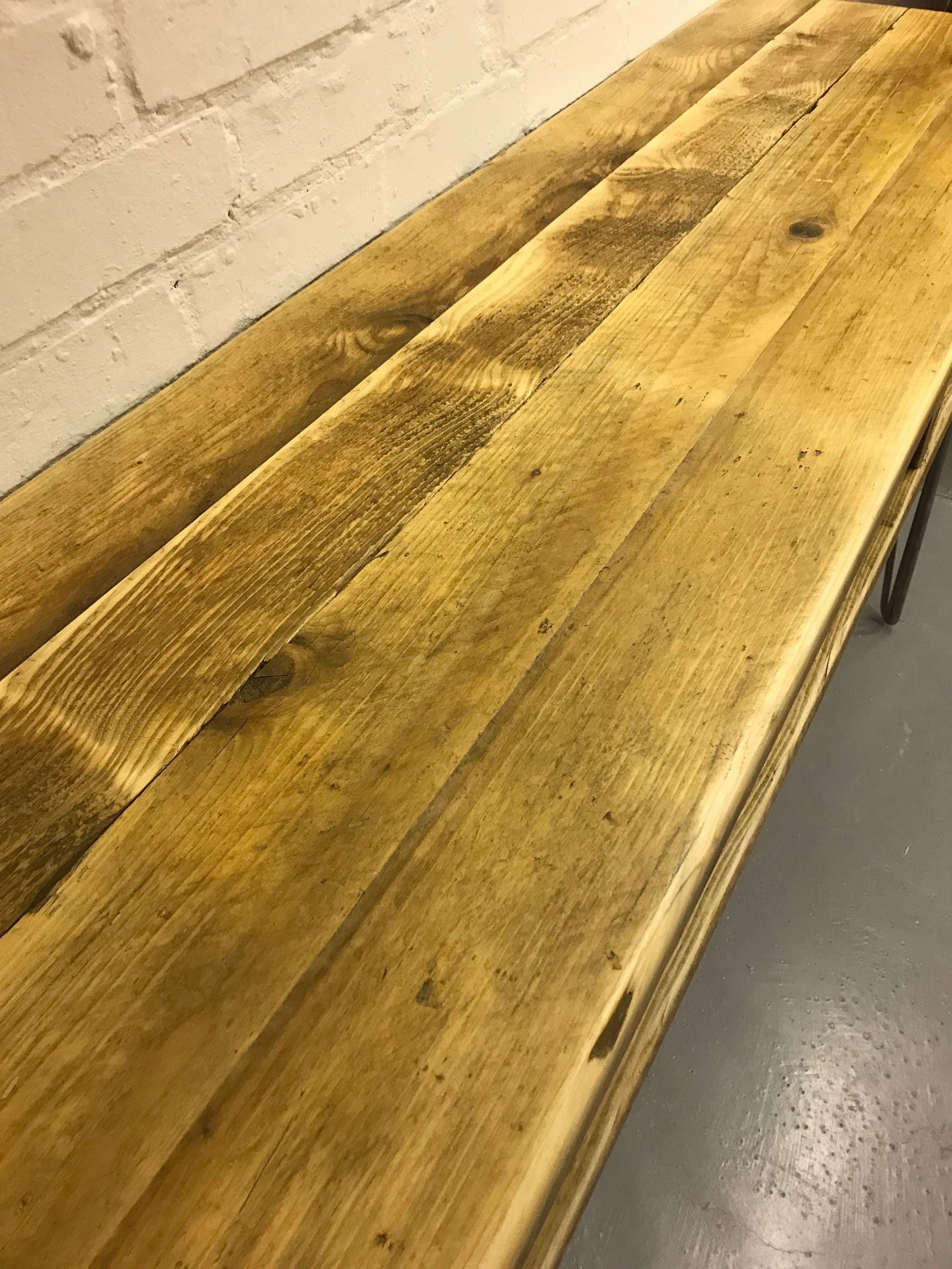 Reclaimed Scaffold Board DJ Stand With Raw Steel Hairpin Legs - Etsy UK