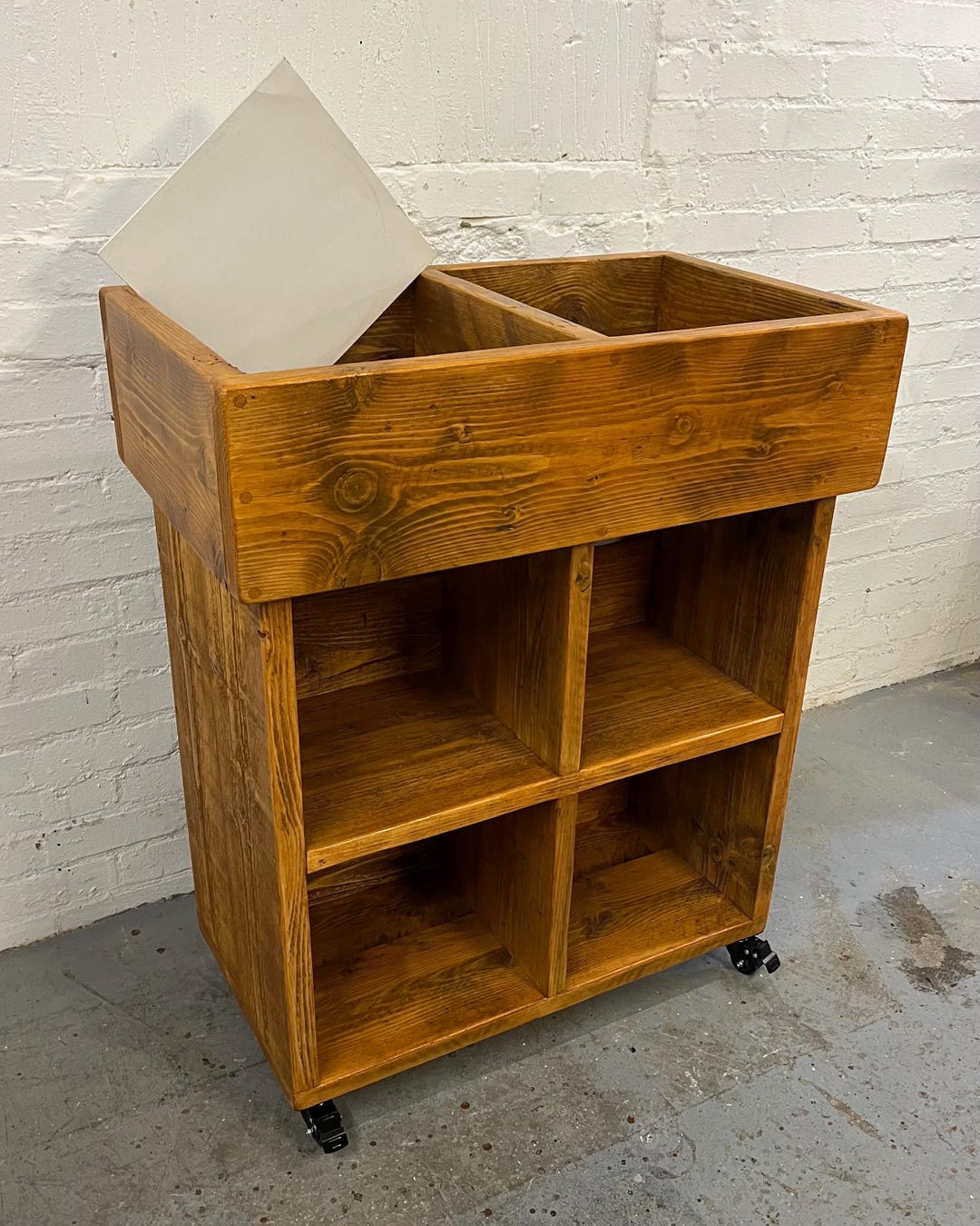 Vinyl Record Storage Trolley Cabinet on Wheels - Etsy