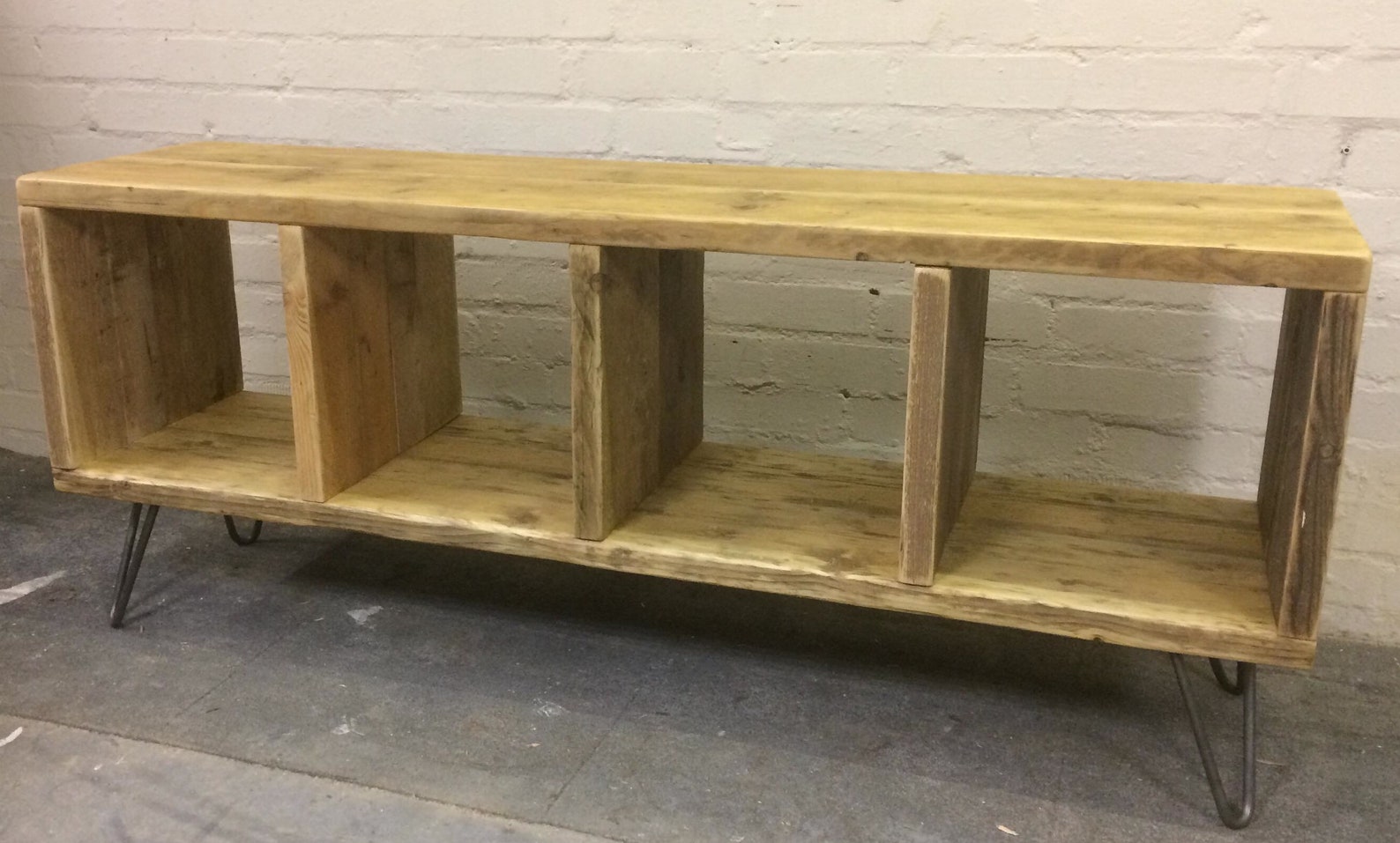 Rustic Vinyl Record Storage Unit Constructed From Reclaimed - Etsy UK