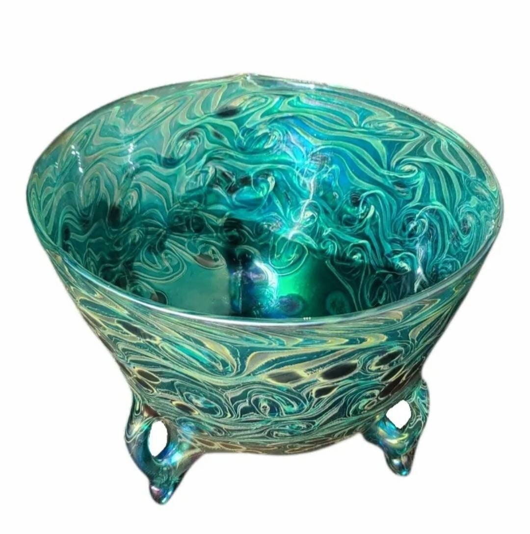 RARE LARGE Vintage Igor Muller Fusion Z Footed Handblown - Etsy