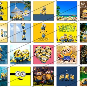 60 Minions Tumbler Bundle, Cartoon Tumbler 20oz Skinny Sublimation ...