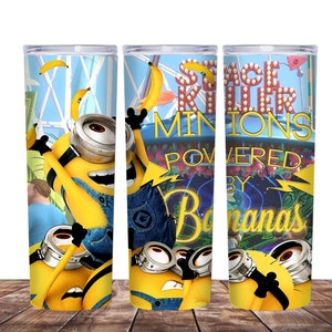 60 Minions Tumbler Bundle, Cartoon Tumbler 20oz Skinny Sublimation ...