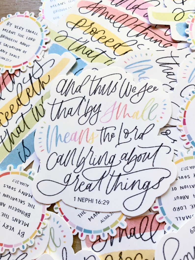 1 Nephi Book of Mormon Scripture Sticker - Etsy